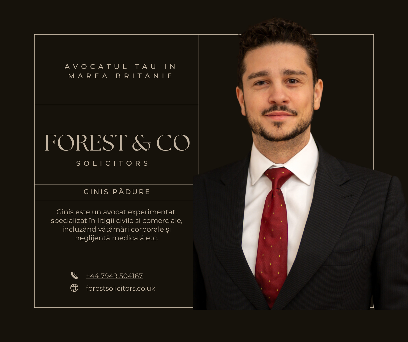 Ginis Padure - Firma de avocatura Forest &Co Solicitors